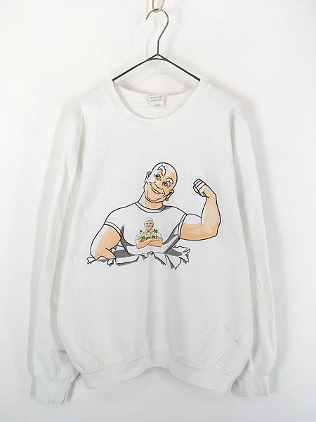 古着 80s USA製 Mr.Clean ミスター クリーン クリーナー 企業 キャラクター スウェット トレーナー XL