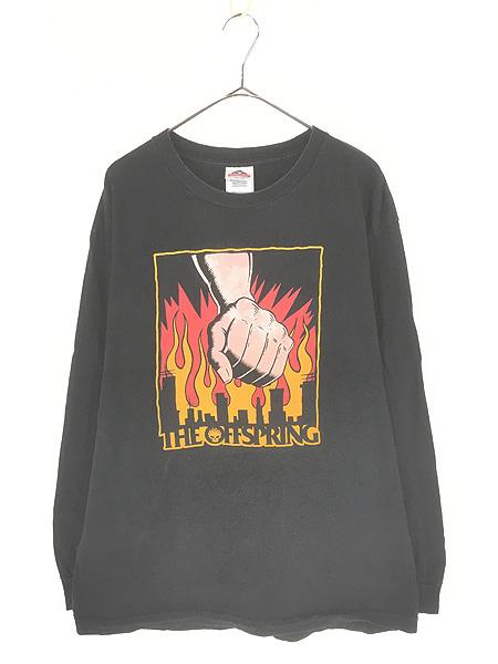 古着 00s USA製 The Offspring 「Tour 2004」 ハードコア パンク ロック バンド 長袖 Tシャツ ロンT L