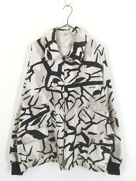 古着 90s USA製 Predator Camouflage プレデター カモ 迷彩 コットンツイル ジャケット XL