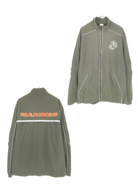 古着 10s 米軍 USMC 「MARINES」 ミリタリー ソフトシェル トレーニング リフレクター ジャケット S-L