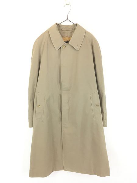 古着 80s 英国製 Burberrys チェック ライナー 比翼 ステンカラー バルマカーン トレンチ コート ライナー付 52R