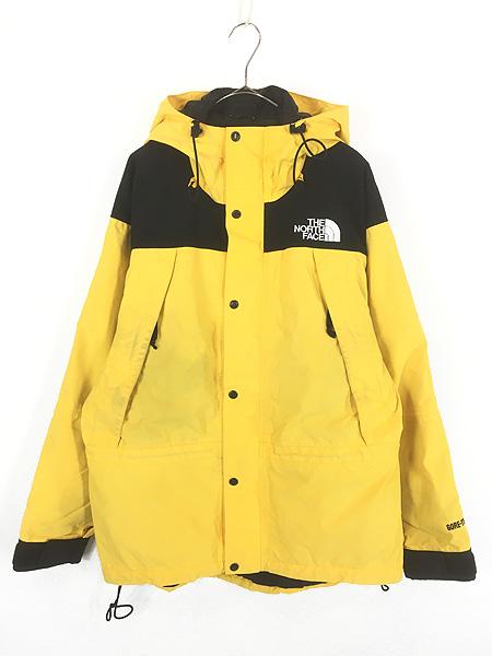 古着 90s TNF The North Face GORE-TEX ゴア マウンテン ジャケット パーカー 黄×黒 L