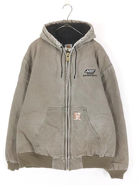 古着 00s Carhartt DES デザート カーキ ダック 防寒 パデット アクティブ パーカー ジャケット XL