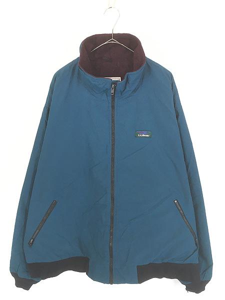 古着 80s LL Bean 「Warm-up Jacket」 フリース ライナー シェルド ウォームアップ ジャケット XL位