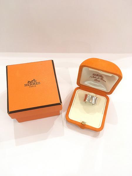 雑貨 古着 France製 Hermes Evelyne エヴリン リング 指輪  シルバー925 9号