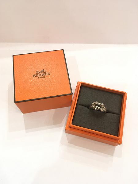 雑貨 古着 Hermes Twist Rope ツイスト ロープ リング 指輪 シルバー 12号
