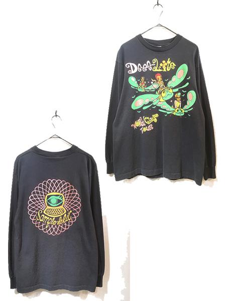 古着 90s USA製 Deee-Lite 「World Clique Tour」 テイ トウワ ハウス ダンス ミュージック 長袖 Tシャツ ロンT L