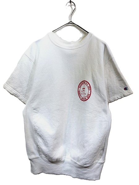 古着 90s USA製 Champion Reverse Weave 貴重!! オリジナル 半袖 リバース スウェット トレーナー XL