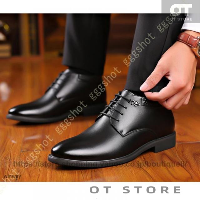 スノーブーツ ビジネスシューズ メンズ 冬用 ボア 裏起毛 暖かい ショートブーツ ワークブーツ レースアップ カジュアル スムース調 短靴 防滑 快適 防水