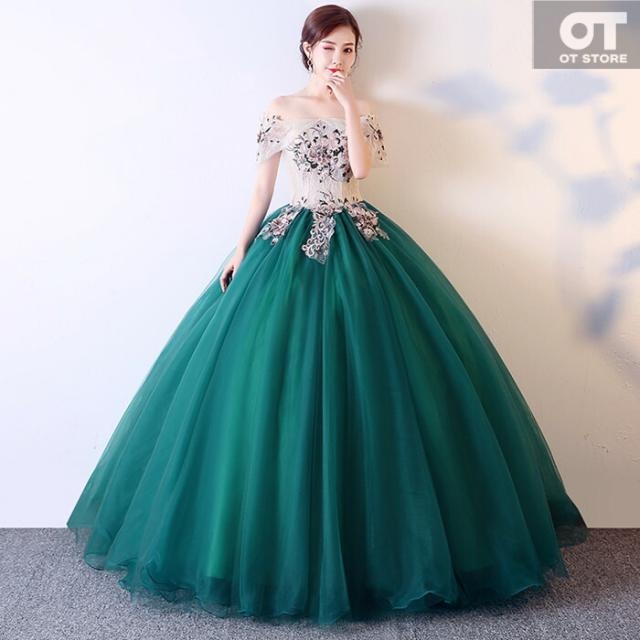 カラードレス 演奏会 ロングドレス 演奏会用ドレス ウエディングドレス 二次会 結婚式 ピアノ 発表会 大きいサイズ パーティードレス 披露宴 コンサート花嫁 2色