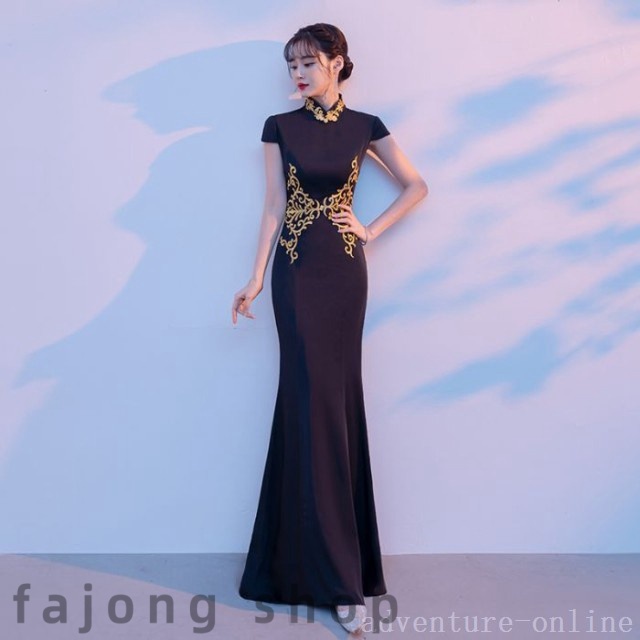 注目ランキング上位 品質安心 誕生日会 ロングドレス 披露宴ドレス チャイナ服 チャイナドレス マーメイドラインドレス お洒落 レビュー 人気急上昇 演奏会 今だけ 結婚式 大人っぽい パーティー 対応中