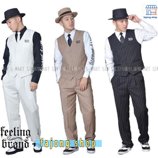 ロックダンス衣装 レディース メンズ 大人 ベスト スラックス スーツ ヒップホップ 白 黒 赤 ベージュ グレー