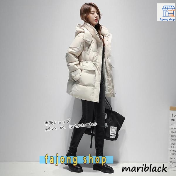 ダウンジャケット レディース ショートダウンコート フード付きダウンコート ゆったり アウター 冬物新作 中綿コート カジュアル 大きいサイズ S_XL 全3色