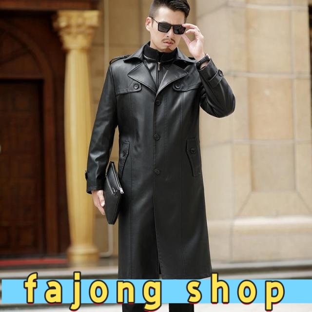 本革 革コート メンズ ロング ラム本革 柔らかい 革ジャン レザージャケット コーデ 冬 ビジネス ライダースジャケット 開襟 冬 暖かい 高級