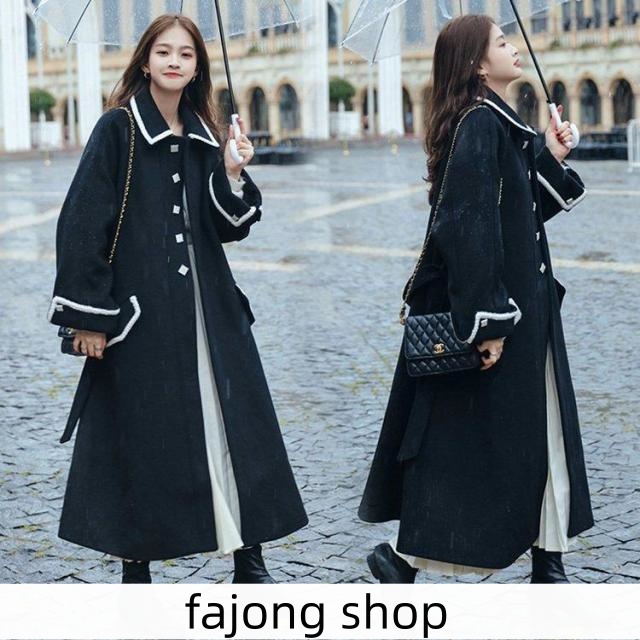 チェスターコート レディース 秋冬 40代 ロングコート 黒 ロング丈 ラシャコート ひざ下 厚手オーバー ゆったり アウター 通勤 着痩せ オシャレ 大人