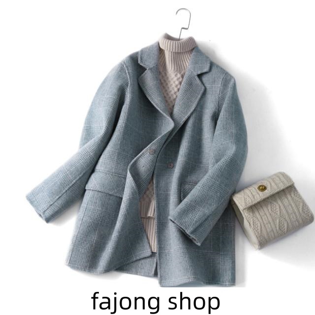 ウールコート ウールジャケット レディースジャケット チェック柄 ウール スーツコート 通勤通学 上品 レディース アウター