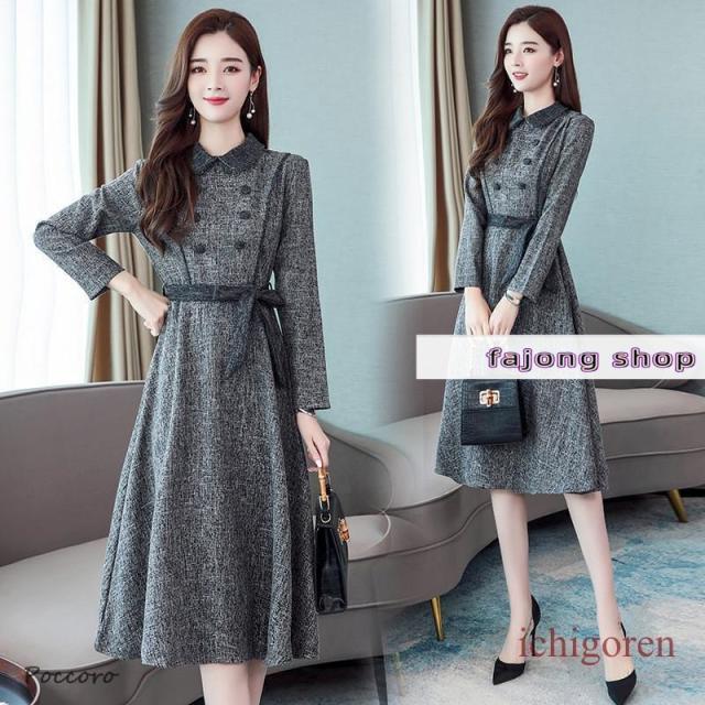 ワンピース レディース きれいめ ロングワンピース 40代 フォーマル ドレス 結婚式 二次会 パーティドレス 秋ワンピース Aライン 母親 ママワンピース 大人上品