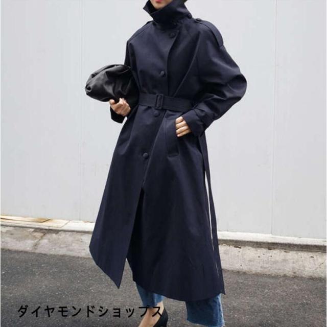 レンチコート レディース スプリングコート ロングコート ビジネス フォーマル コットン 結婚式 入園式 入学式 卒園式 卒業式 通勤 OL 就職 春 秋