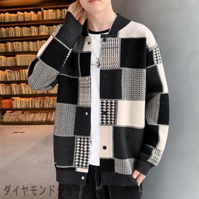 春秋冬　ニット カーディガン　メンズ セーター 男性　ニット コート アウター 羽織り ビジネス　カジュアル　通勤 保温防寒