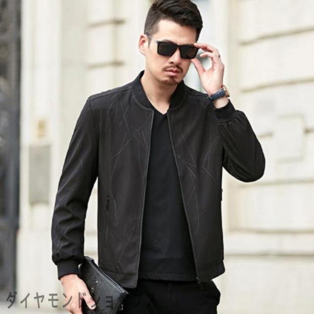 ビジネスコート メンズ 春秋　メンズ無地 韓国風 スタイリッシュ メンズアウター　メンズ　ジャンパー 30代40代 50代 60代