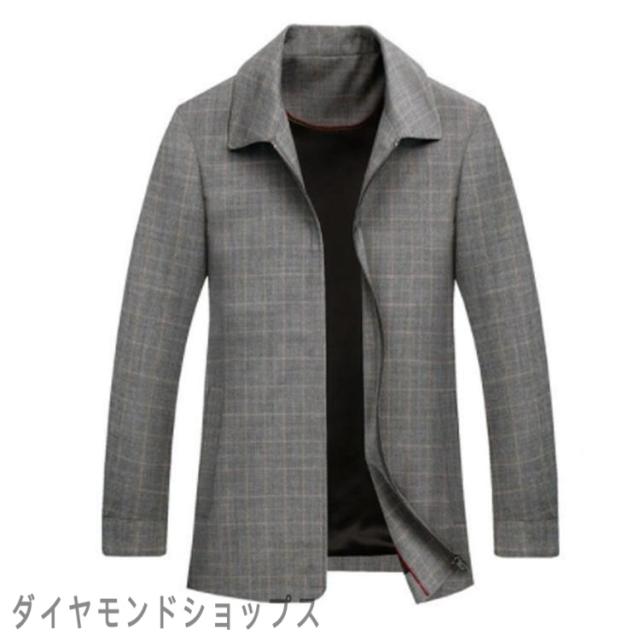 ビジネスコート メンズ 春秋　メンズ無地 カジュアル メンズアウター　メンズ　ジャンパー 30代40代 50代 60代