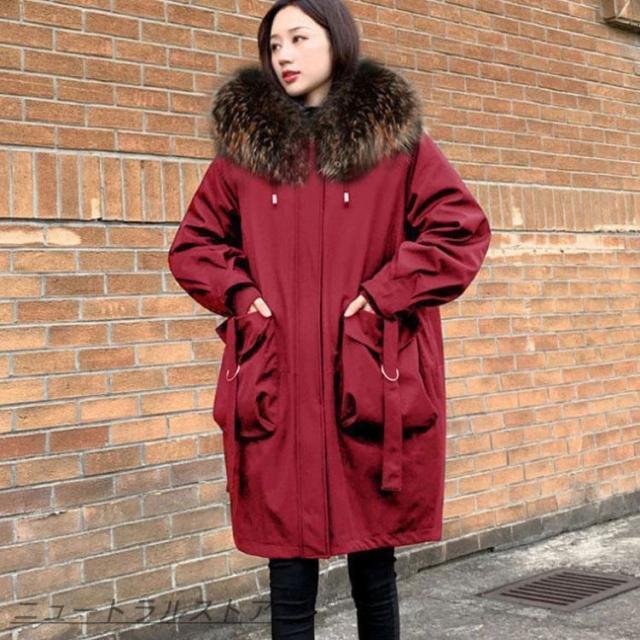 レディース モッズコート 裏起毛　毛皮コート レディース ファーコート　ボアコート　ボア レディースコート ミリタリーコート　防寒着 秋冬 暖かい
