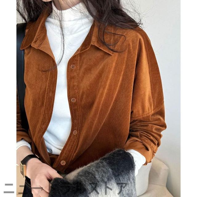 コーデュロイシャツレディース 長袖シャツ