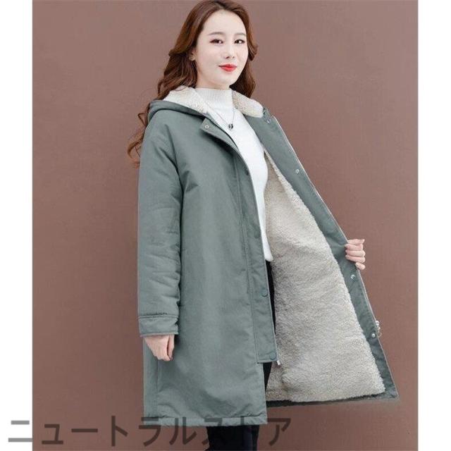 モッズコート レディース 厚手 ジャンパー 裏ボア マウンテン 裏起毛 冬 ロングコート ブルゾン