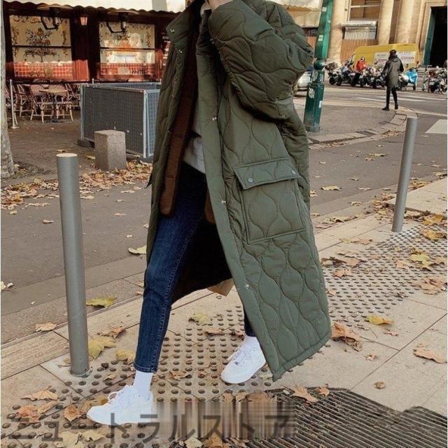 キルティングコート レディース 秋 冬 キルティング コート アウター 中綿 ロングコート 中綿 ベンチコート キルト 大きいサイズ