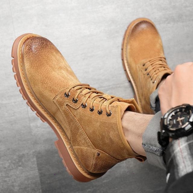 エンジニアブーツメンズ  作業靴 厚底 幅広 ワークブーツ おしゃれ 牛仔靴 アウトドアブーツ レザー ショートブーツ ファッションブーツ