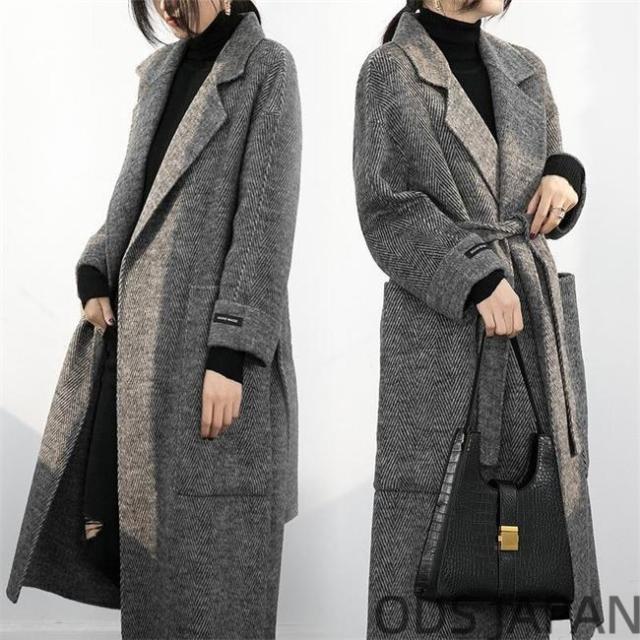 カシミヤコート レディース スーパーロングコート コート 冬 通勤 ロング丈 チェスターコート カシミヤ スプリング トレンチコート