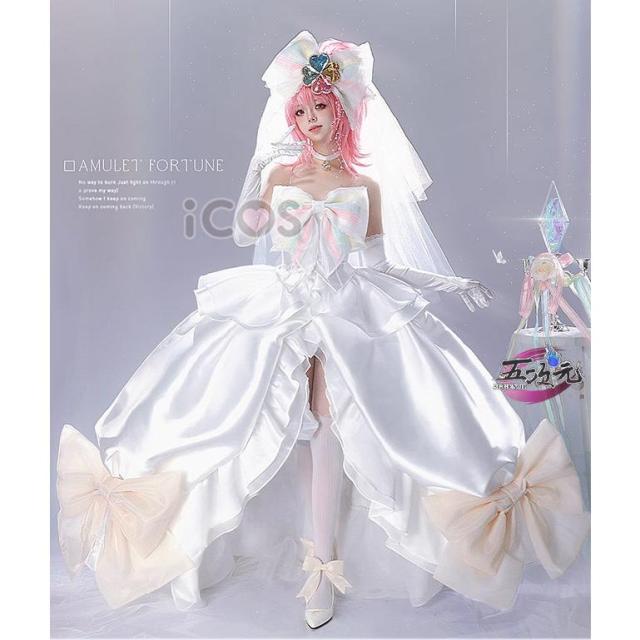 ICOS　しゅごキャラ!　日奈森 あむ 　ウェディングドレス　花嫁　コスプレ衣装　※ウィッグ　追加可