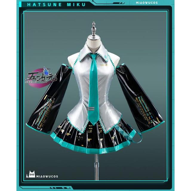 猫屋小舗　ボーカロイド　初音ミク　コスチューム　通常V　コスプレ衣装　中国公式許可あり　通常Ver　※ウィッグ　髪飾り　ヘッドホンセット　靴　追加可能