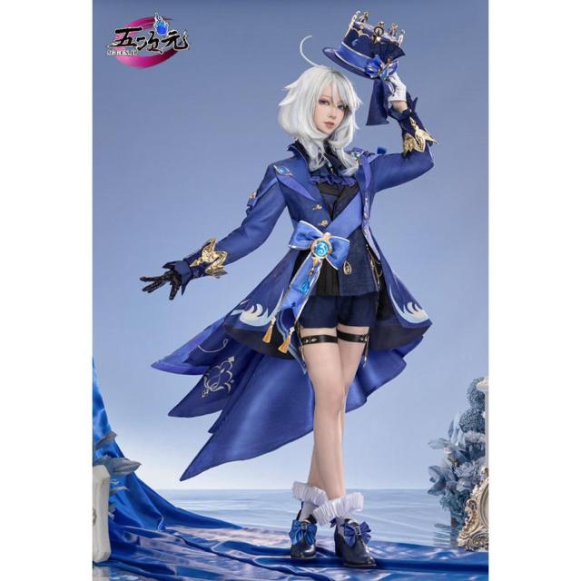 猫屋小舗　原神　コスプレ　フリーナ・ウーシア　水神　衣装　※ウィッグ　鞋　武器　追加可