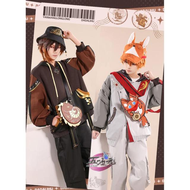 三分妄想　原神　コスプレ　タルタリヤ　ショウリ　鐘離　派生服　上衣のみ