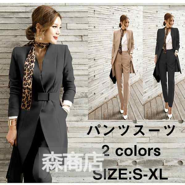 卒業式 服 母 セットアップ パンツスーツ レディース 50代 上下二点セット 春 秋 長袖 入学祝い セレモニー 結婚式 通勤 面接 40代 オフ