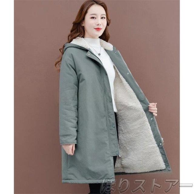 モッズコート レディース 厚手 ジャンパー 裏ボア マウンテン 裏起毛 冬 ロングコート ブルゾン