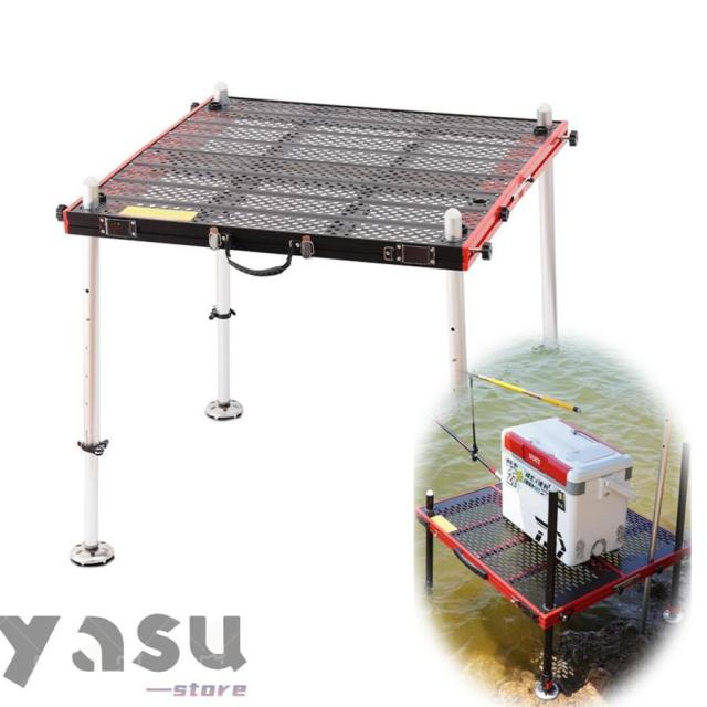 釣台 アルミ合金炭素大型釣台 折りたたみ式 コンパクト 釣り用椅子 釣り台 高さ調節可能 アルミへら台 軽量 へら釣り折りたたみ 釣り台テーブル 水陸両用 持ち運