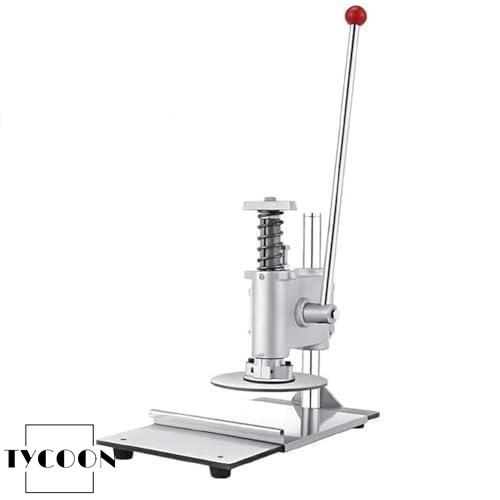 手動ピザ生地プレス機 業務用ピザ生地シーター 拡張ハンドル付き小型ステンレススチールプレス機 家庭用ピザプレッサー ピザ パイ トルティーヤ ペストリー キッ