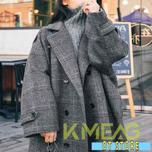 グレンチェックコート秋冬 カジュアルきれいめ オーバーサイズロングコート ダブルブレスト 暖かいアウター バックスリット 体型カバー服着やせ ミモレ丈コート大人 オーバーコート通勤