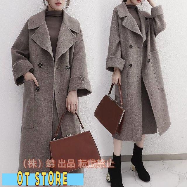 カシミヤコート レディース スーパーロングコート コート 冬 通勤 ロング丈 チェスターコート カシミヤ スプリング トレンチコート