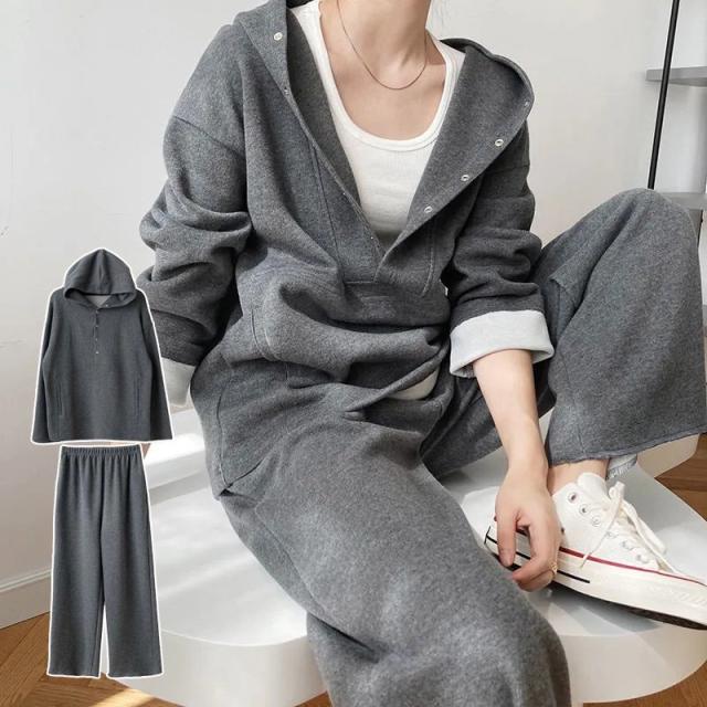 セットアップ レディース 運動服 スウェット 上下セット 長袖 パーカー プルオーバー ルームウェア ロングパンツ 秋服 原宿風 ヒップホップ きれいめ ストリート