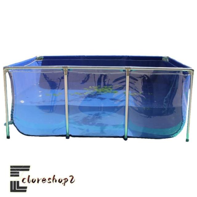 水族館プール池。 透明観賞板?排水弁付き 大型観賞魚水槽水槽 鉄骨フレームが付いているポリ塩化ビニールのキャンバス 鯉、金魚、ディスプレイショー水槽のため