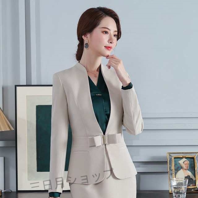 セレモニースーツ レディース スカートスーツ パンツスーツ 通勤 オフィス リクルート フォーマル ブラック ママ 事務服 2点セット 細身 カジュアルスーツ