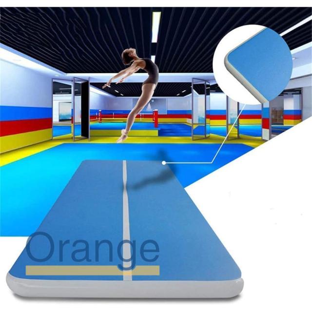 エアートラック 体操 エアトマット タンブリングマット 2/3/4/5M長さ 1m/2m幅広 20cm厚い 体操トレーニングマット インフレータブル エクササイズマット 厚手