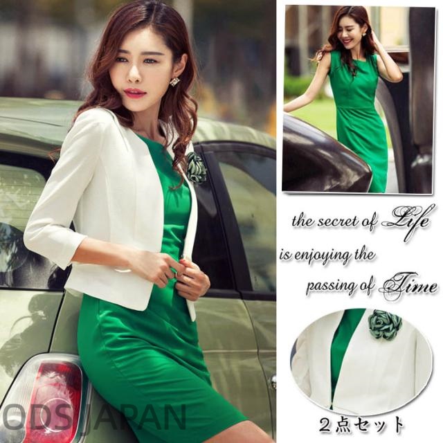 大きいサイズ ワンピーススーツ スーツ レディース 2点セット 20代 30代 40代 ビジネススーツ ママ 事務服 通勤 OL オフィス 入学式 入園