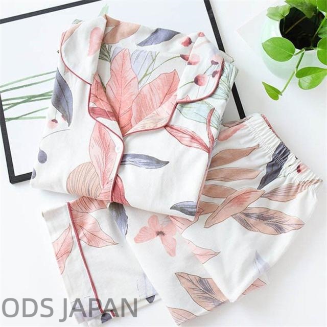 パジャマ レディース 前開き 春夏秋冬 人気 長袖 ルームウェア 寝巻き 2点セット 綿 長ズボン シャツパジャマ 寝間着 部屋着 体型カバー 韓国風 可愛い 新品