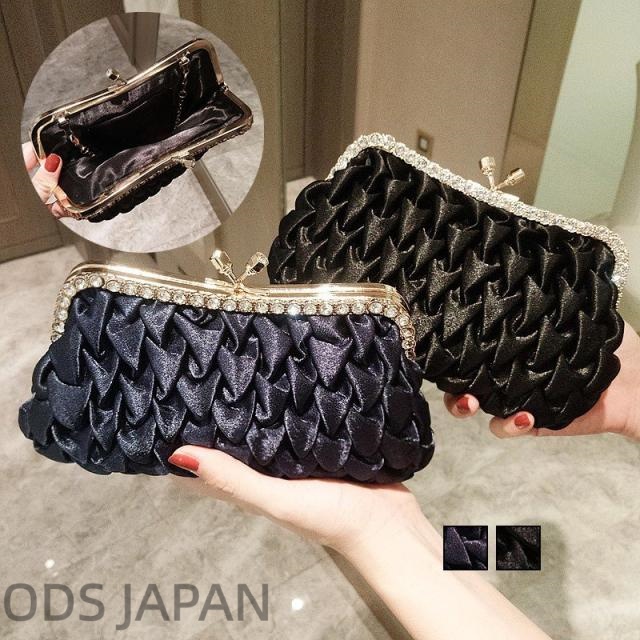フォーマルバッグ 結婚式 ドレスバッグ 披露宴 クラッチバッグ レディース 3WAY ハンドバッグ ショルダー がま口タイプ 小物 かばん パーティー着やせ