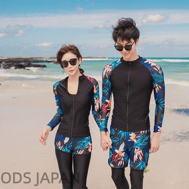 ラッシュガード ペア ペアルック レディース 上下セット ラッシュガード メンズ 長袖 おすすめ ラッシュガード カップル レギンス ダイビング 水着
