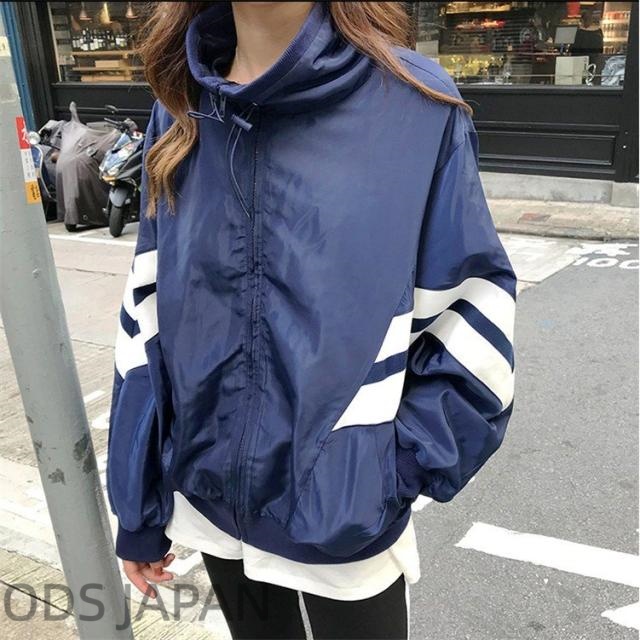 ブルゾン　ジャンバー　レディース　ジャケット 無地 アウター トップス 長袖 春秋 カジュアル　ゆった り　体型カバー　防風　シンプル　おしゃれ　韓国系